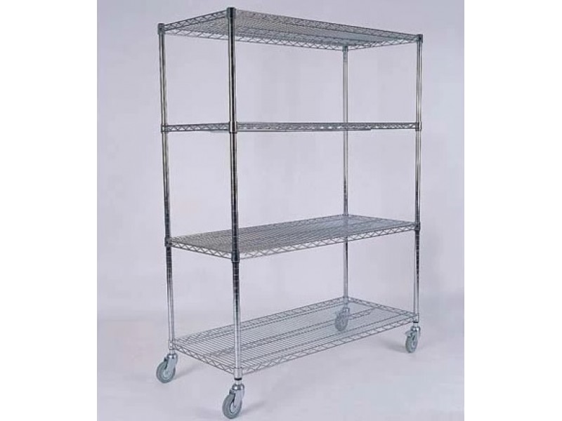 Four-Layer Antistatic Stainless Steel Cart