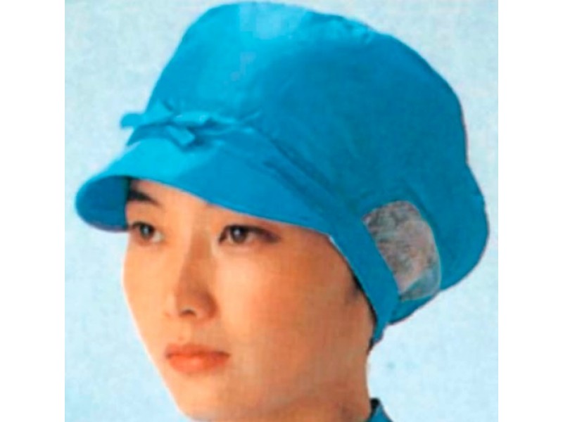 Cleanroom Work Cap with Bow-tie,Blue